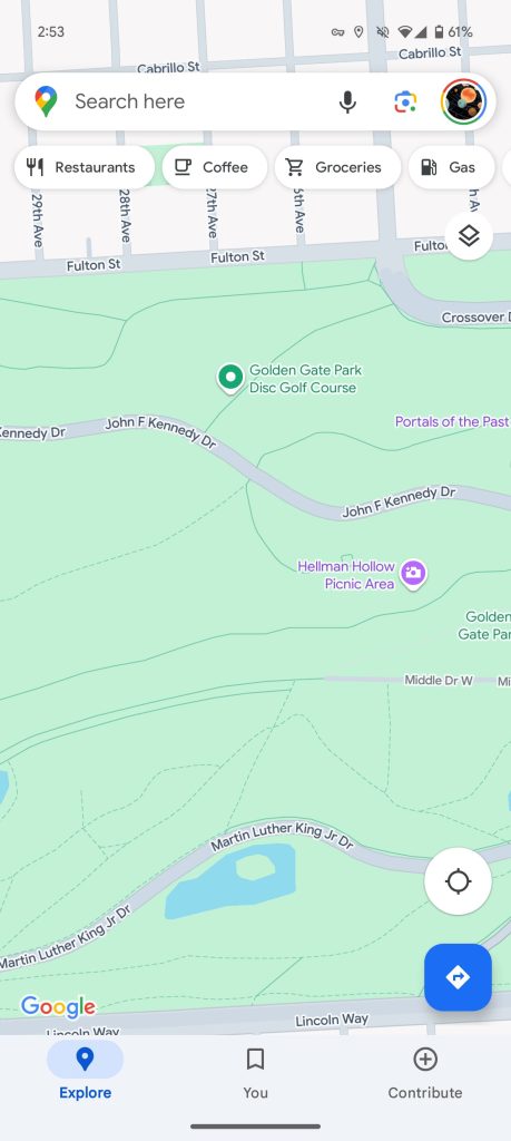 Google Maps moves the weather for a cleaner map on Android
