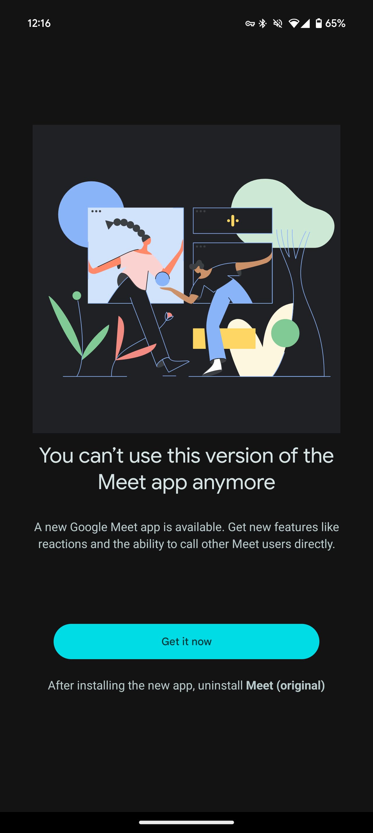The 'Google Meet (original)' app is mercifully dead
