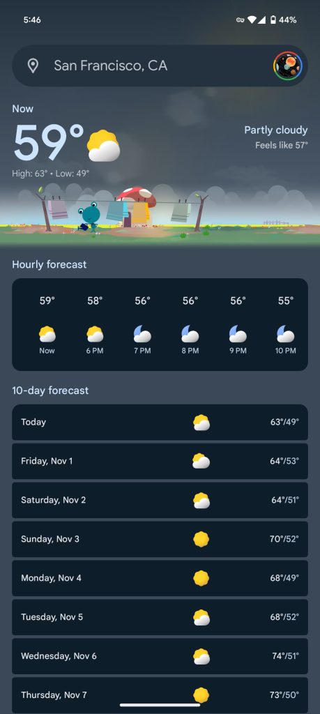 Google on why Pixel Weather doesn’t have Froggy