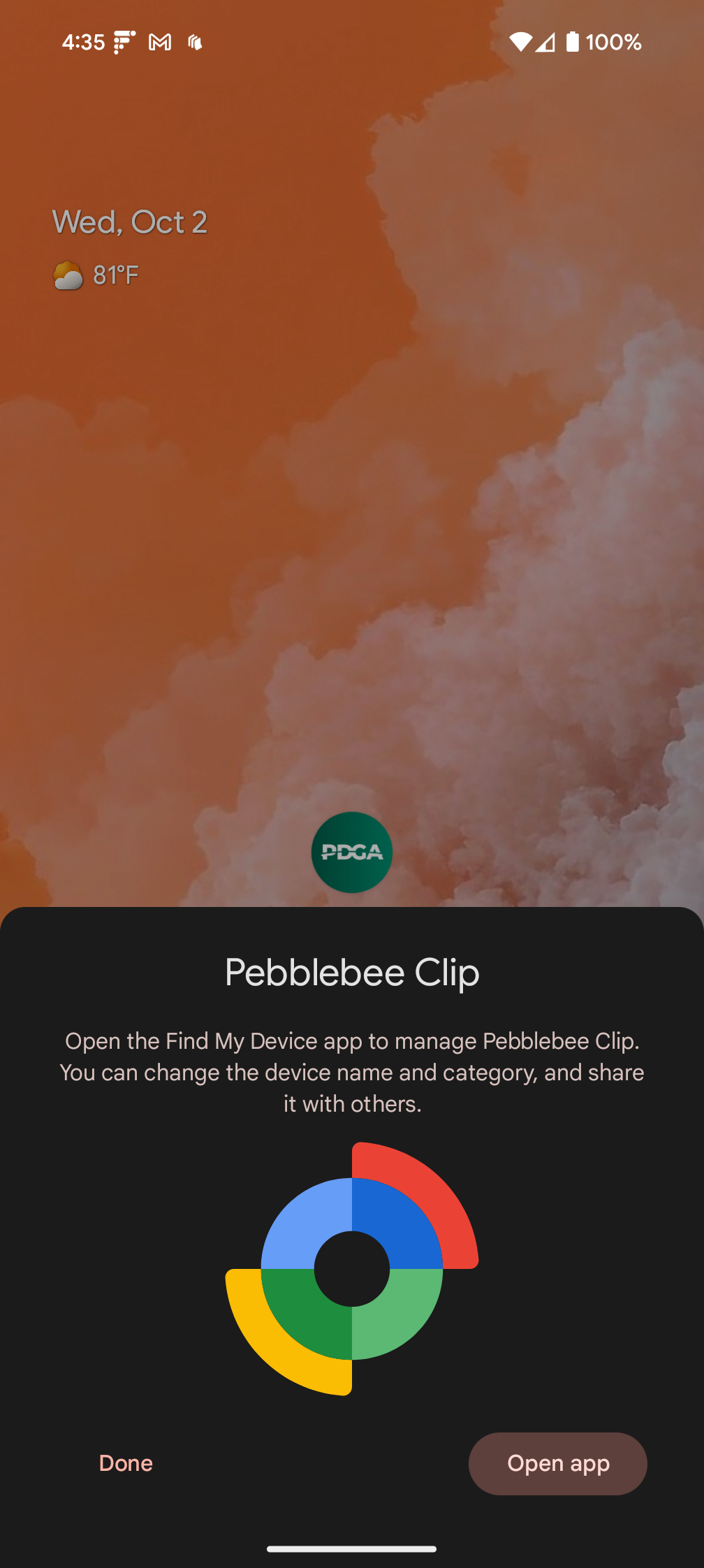 Pebblebee Universal trackers for Android & iPhone; how to switch