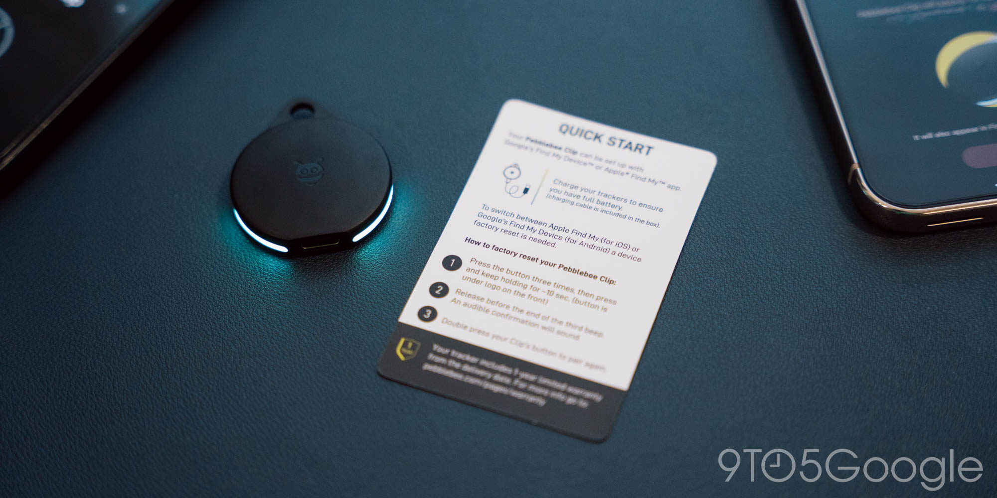 Pebblebee Universal trackers for Android & iPhone; how to switch
