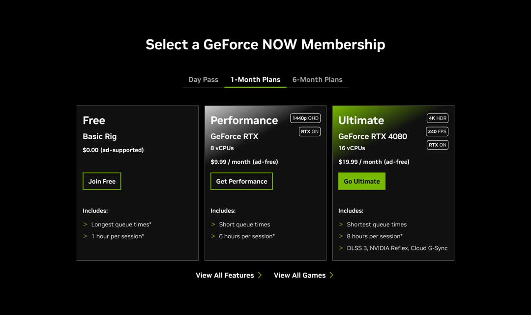 GeForce Now updates 'Performance' tier with 1440p and ultrawide