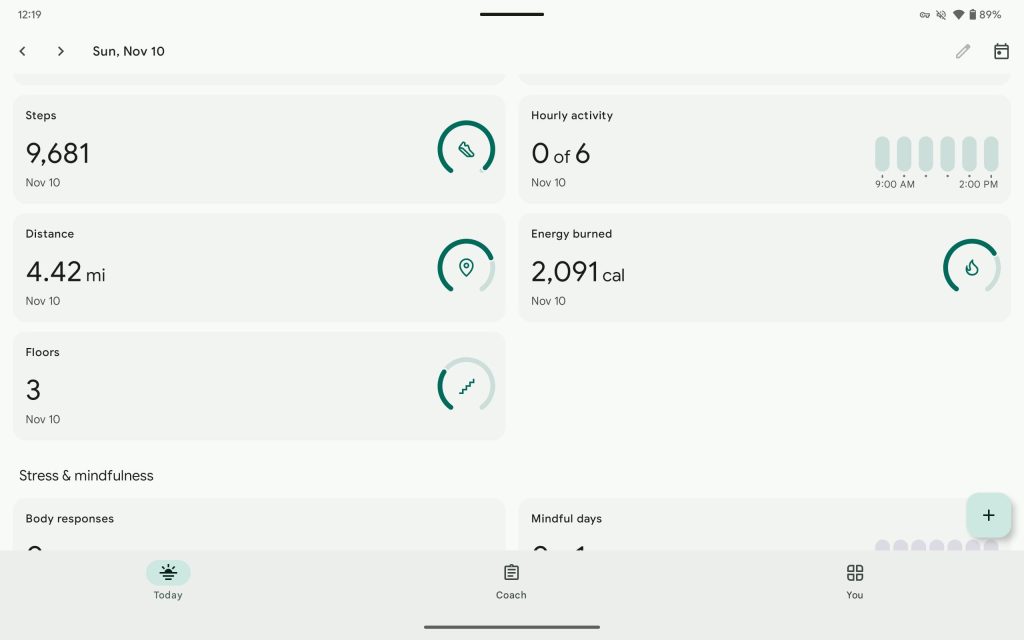 Fitbit app gets foldable, tablet redesign on Android