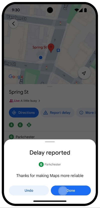 Google Maps will let you report transit delays