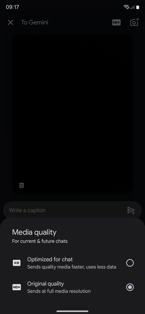 Google Messages redesigns camera + gallery UI, ‘Original quality’