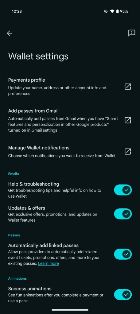 Google Wallet brings back Verification settings for transit [U]