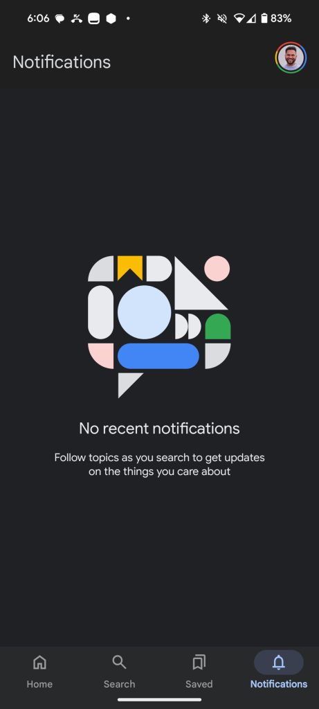 Google app rolls out Notifications tab on Android