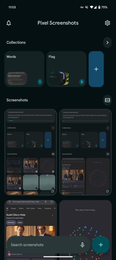 Pixel Screenshots update adds grid density to homepage