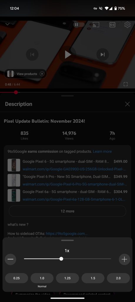 YouTube rolling out playback speed redesign on Android, iOS