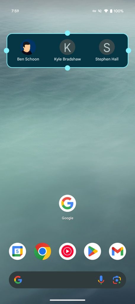 Google Contacts redesigns Favorite widget on Android