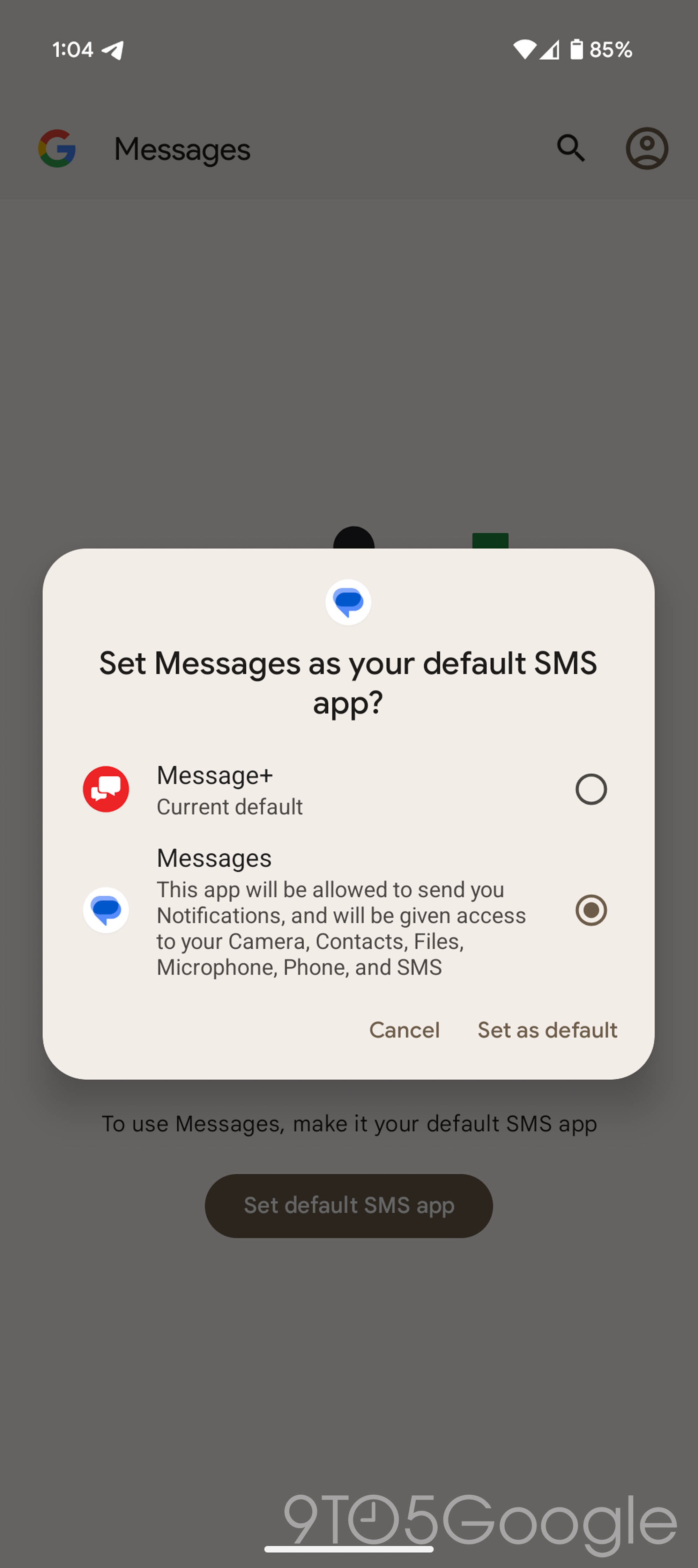 Verizon blocks Message+ in switch to Google Messages