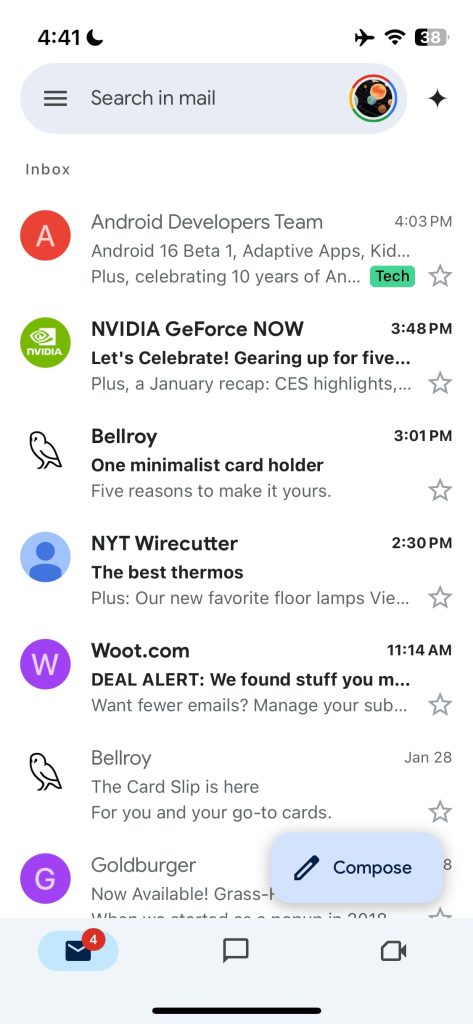 Google rolling out Material 3 redesign of Gmail for iPhone
