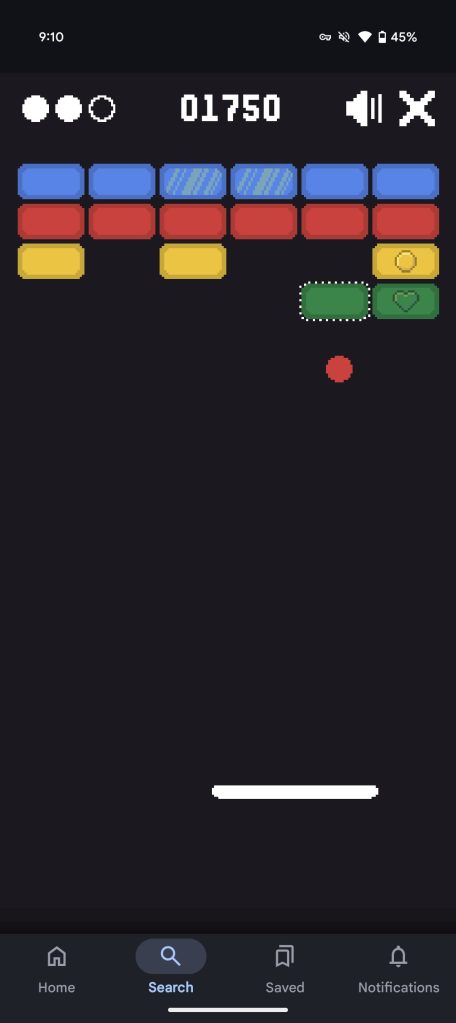 Google Search adds new ‘Block Breaker’ game