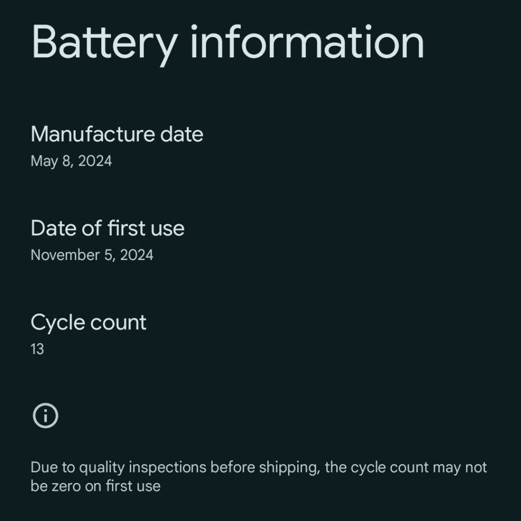 How many battery charge cycles to expect from Google Pixel