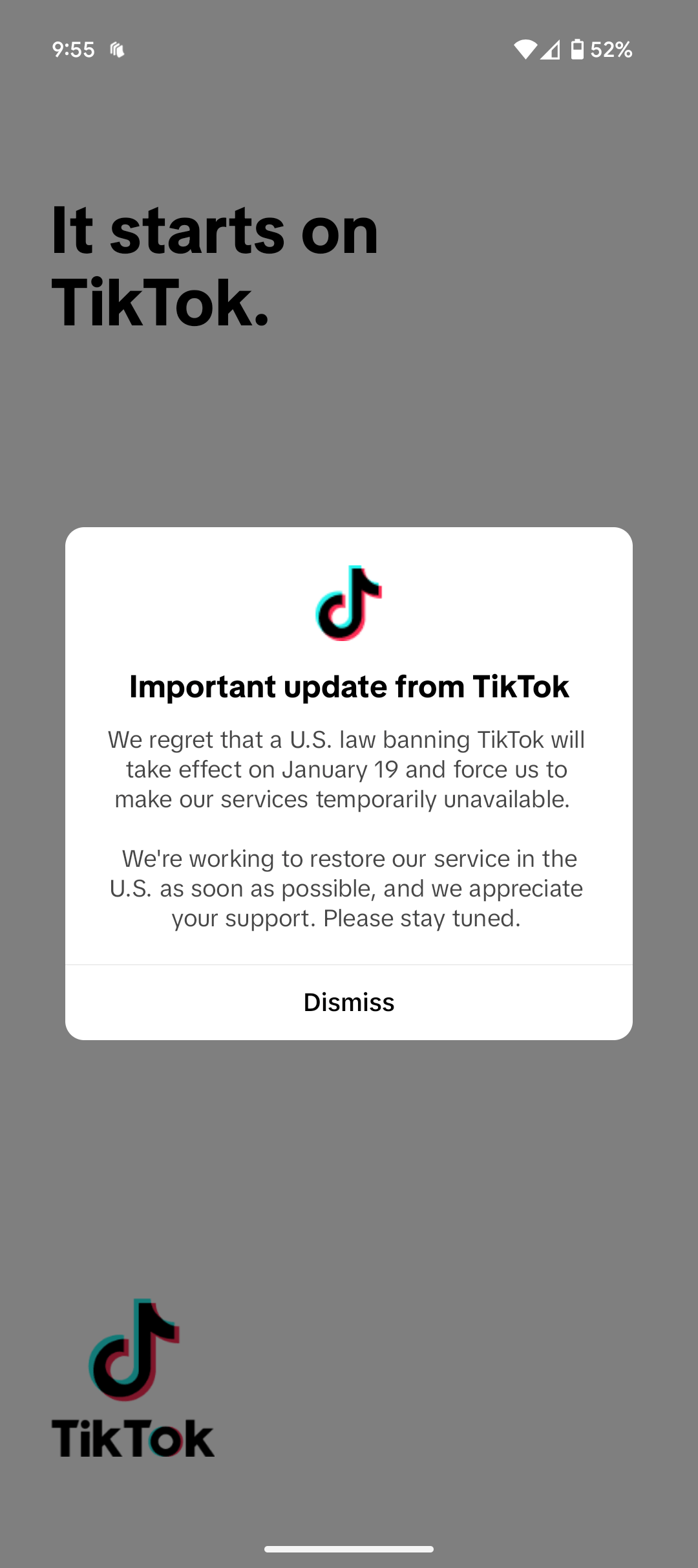 TikTok shuts down Android app in US amid ban