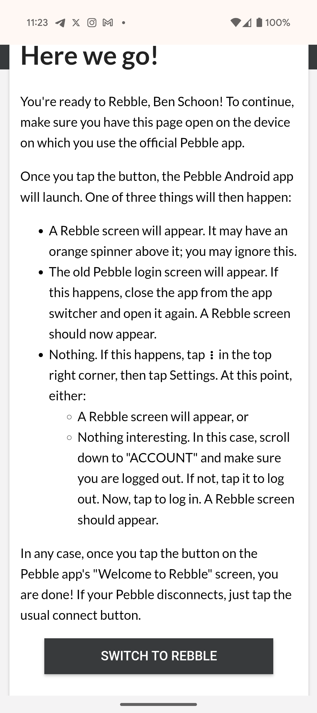 How to use a Pebble smartwatch with Android in 2025