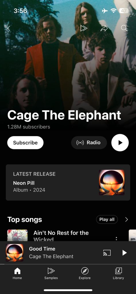 YouTube Music adds ‘Samples’ to artist pages