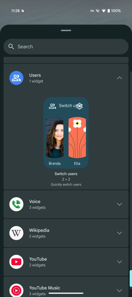 Android 16 Beta 2 adds ‘Switch users’ widget on Pixel