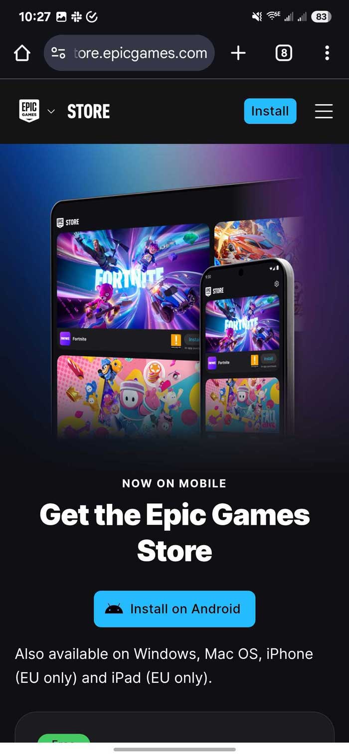 How to install Epic Games for monthly free Android titles