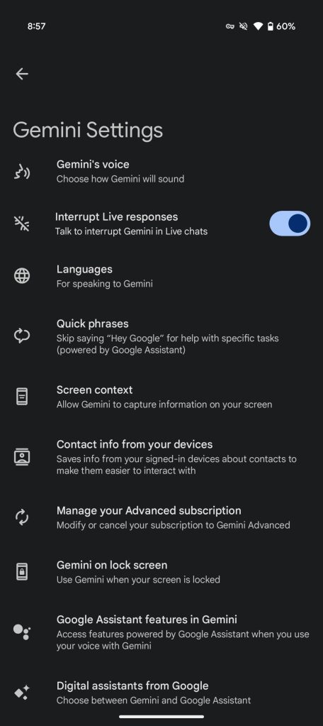 Gemini Extensions can be accessed from the Android lockscreen