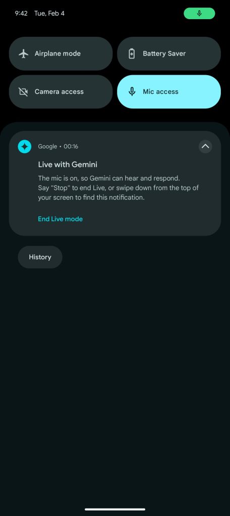 Gemini Live rolling out phone call-style notifications