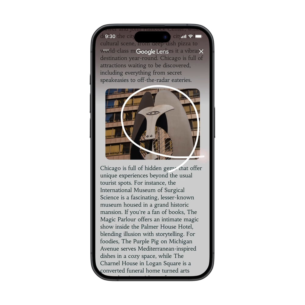Google Lens powering new Screen Search in Chrome for iOS