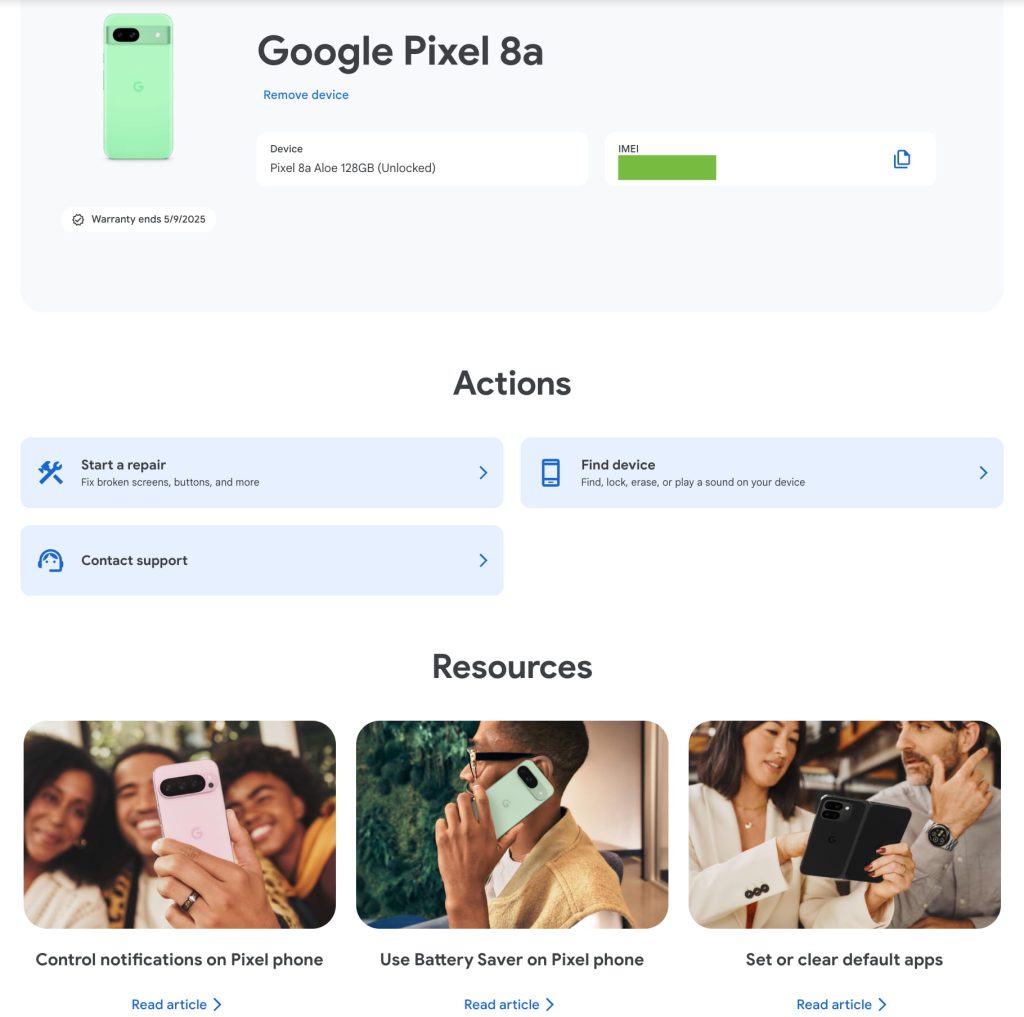 Google Store adds ‘Devices’ page for your Pixel, Fitbit, and Nest