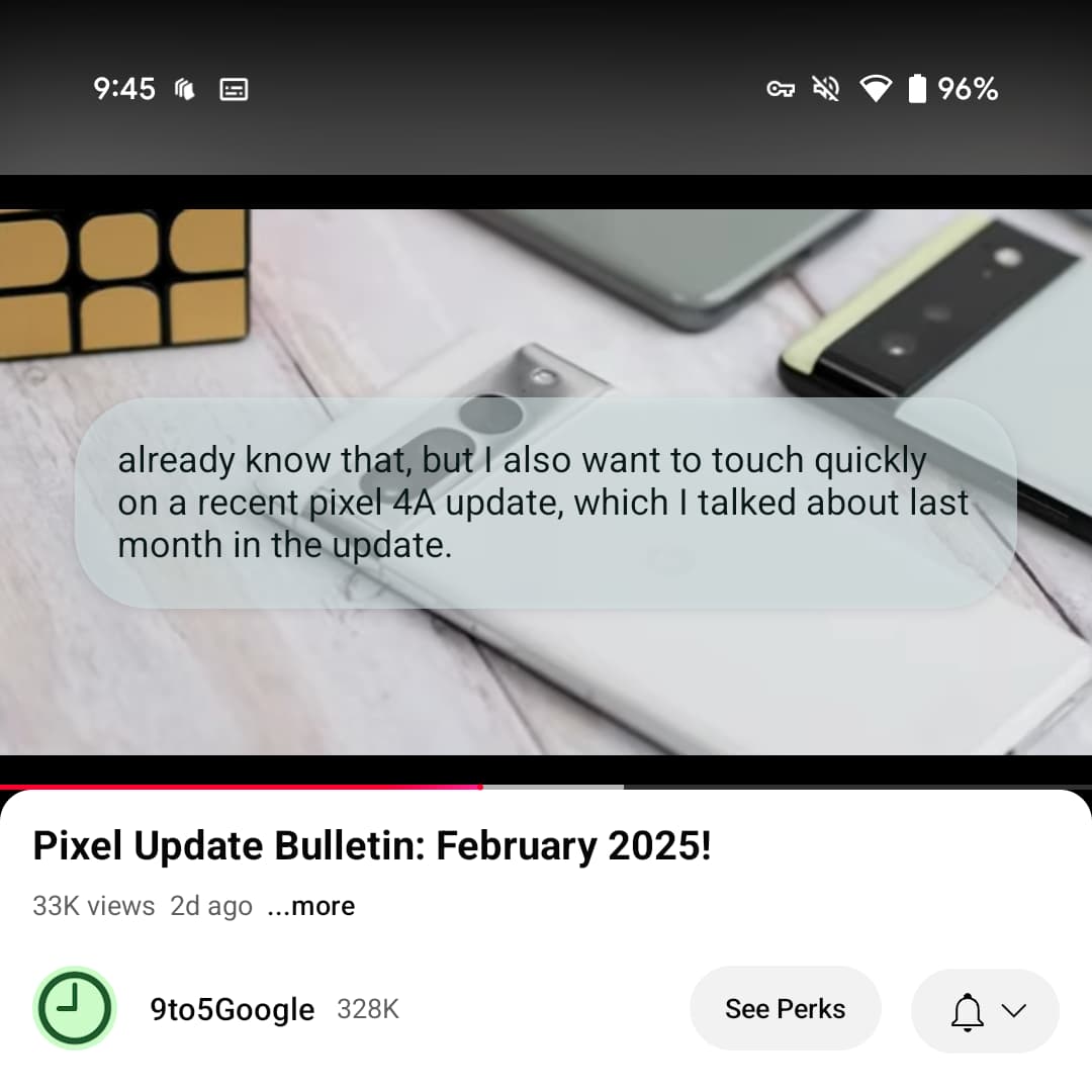 Android’s Live Caption panel adding Background transparency