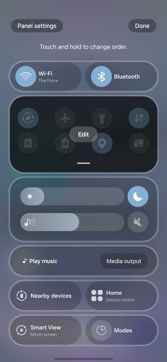 Here's how to change Samsung's Quick Settings panel in One UI 7