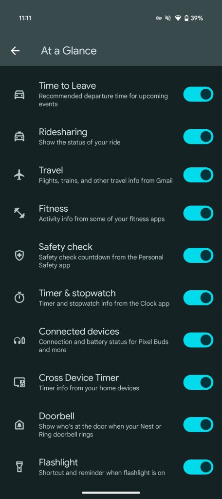 Evolving Pixel At a Glance into an Android OS feature