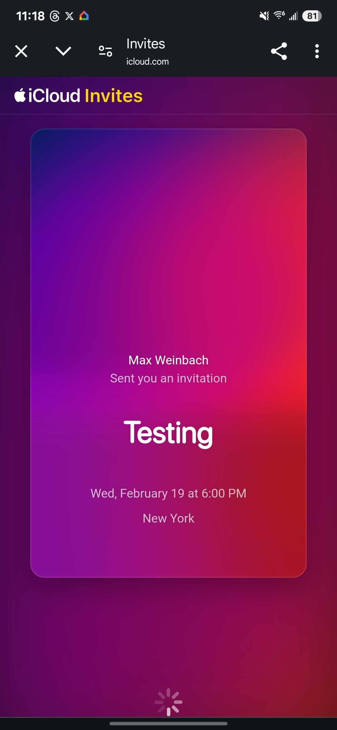 Here's how Apple Invites work on Android [Gallery]