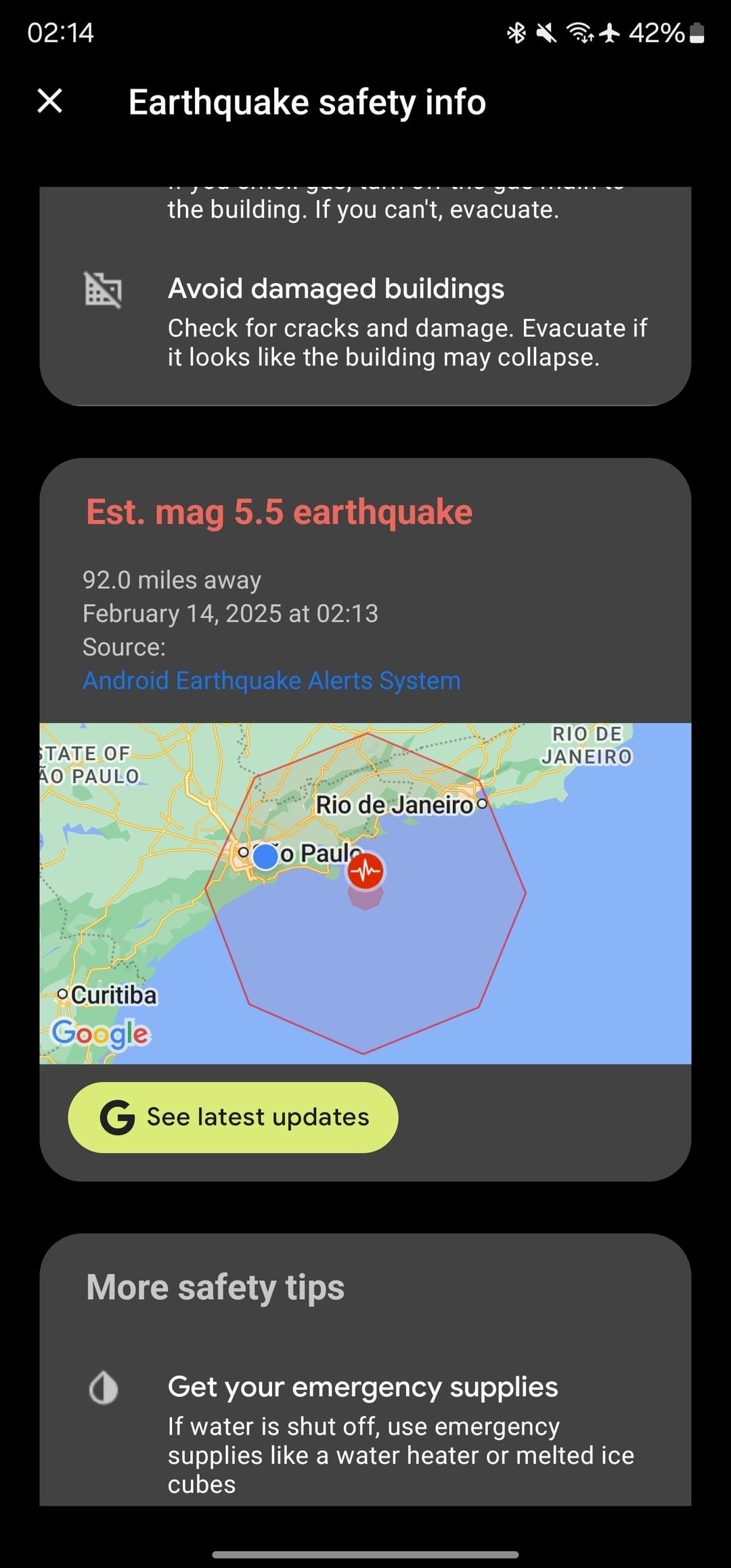 Android earthquake alerts sent a false alarm in Brazil