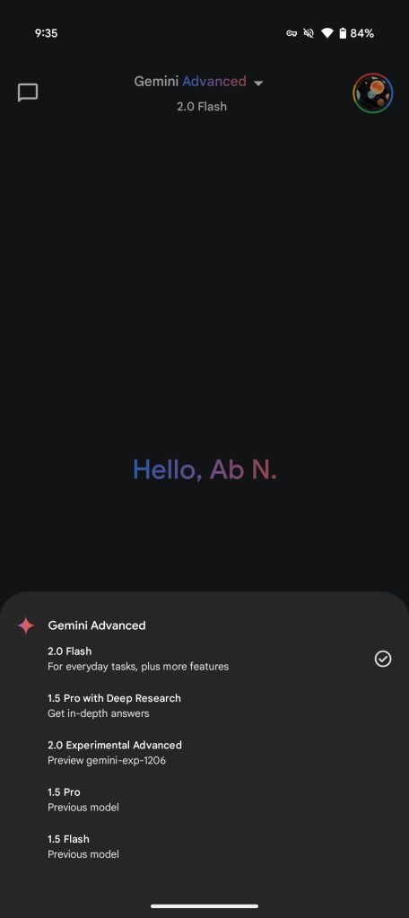 Gemini 2.0 Flash Thinking, 2.0 Pro Experimental live in Gemini app