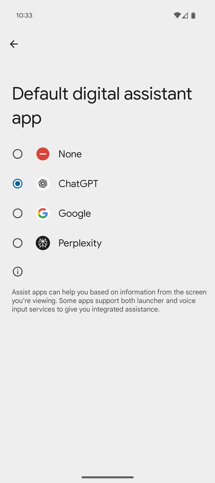 ChatGPT can replace Gemini as your default Android assistant