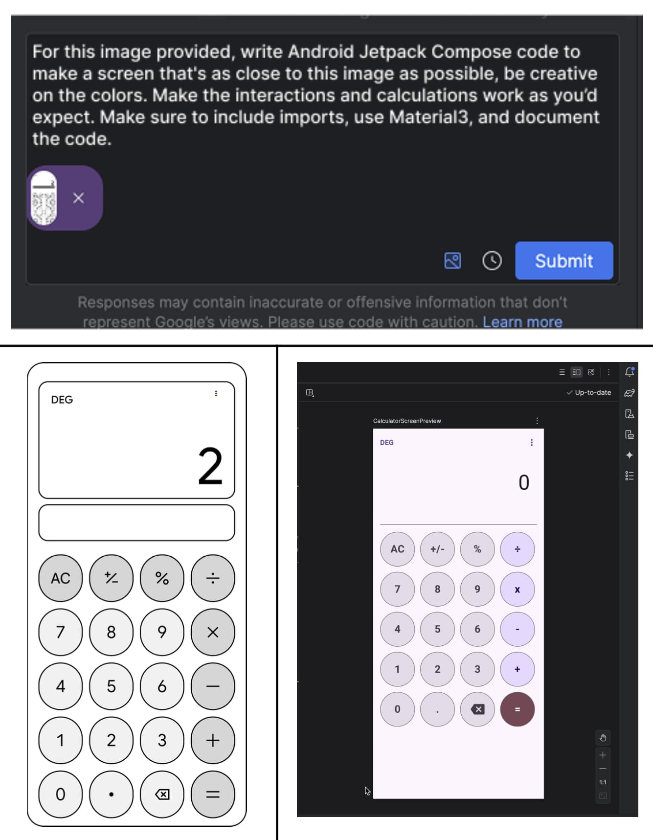 Gemini in Android Studio can now turn UI mockups into code