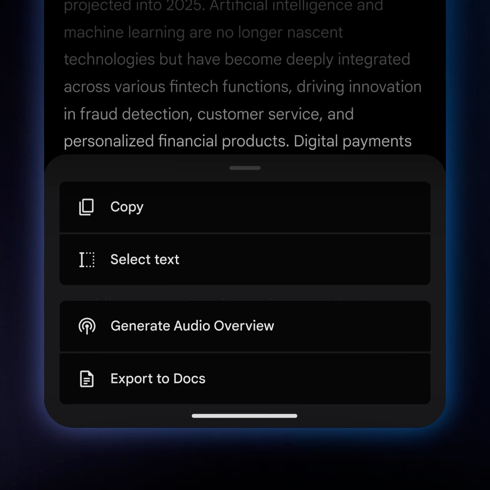 Gemini app rolling out ‘Canvas’ and Audio Overview podcasts