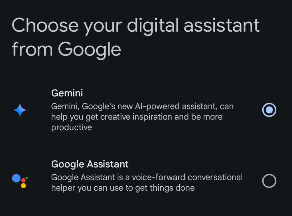 Gemini replacing Google Assistant on Android in 2025