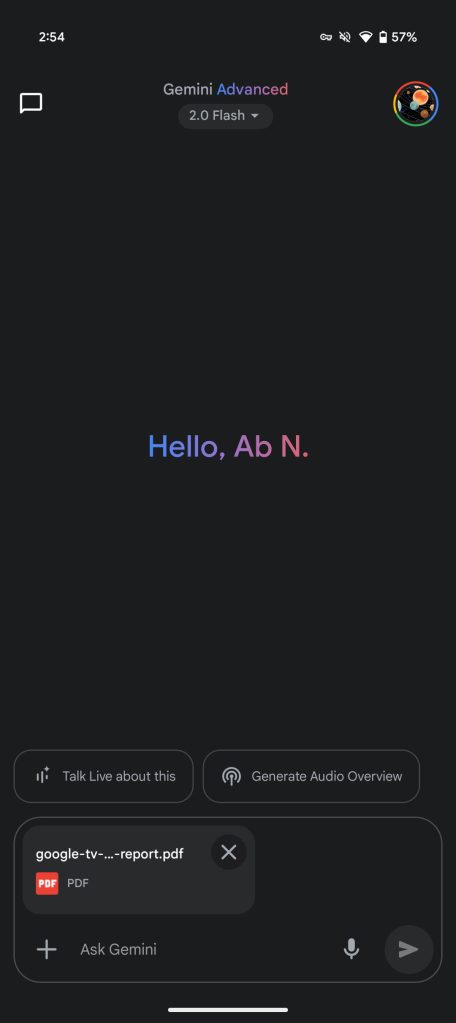 Gemini app rolling out Audio Overviews to Android, iOS