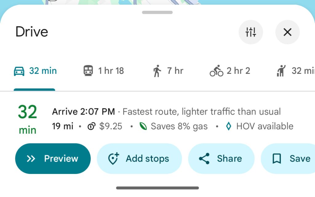 Google Maps redesigns directions overview on Android