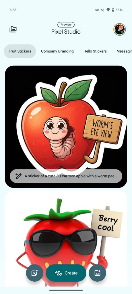 Pixel Studio 1.5 rolling out: People generation, faster stickers