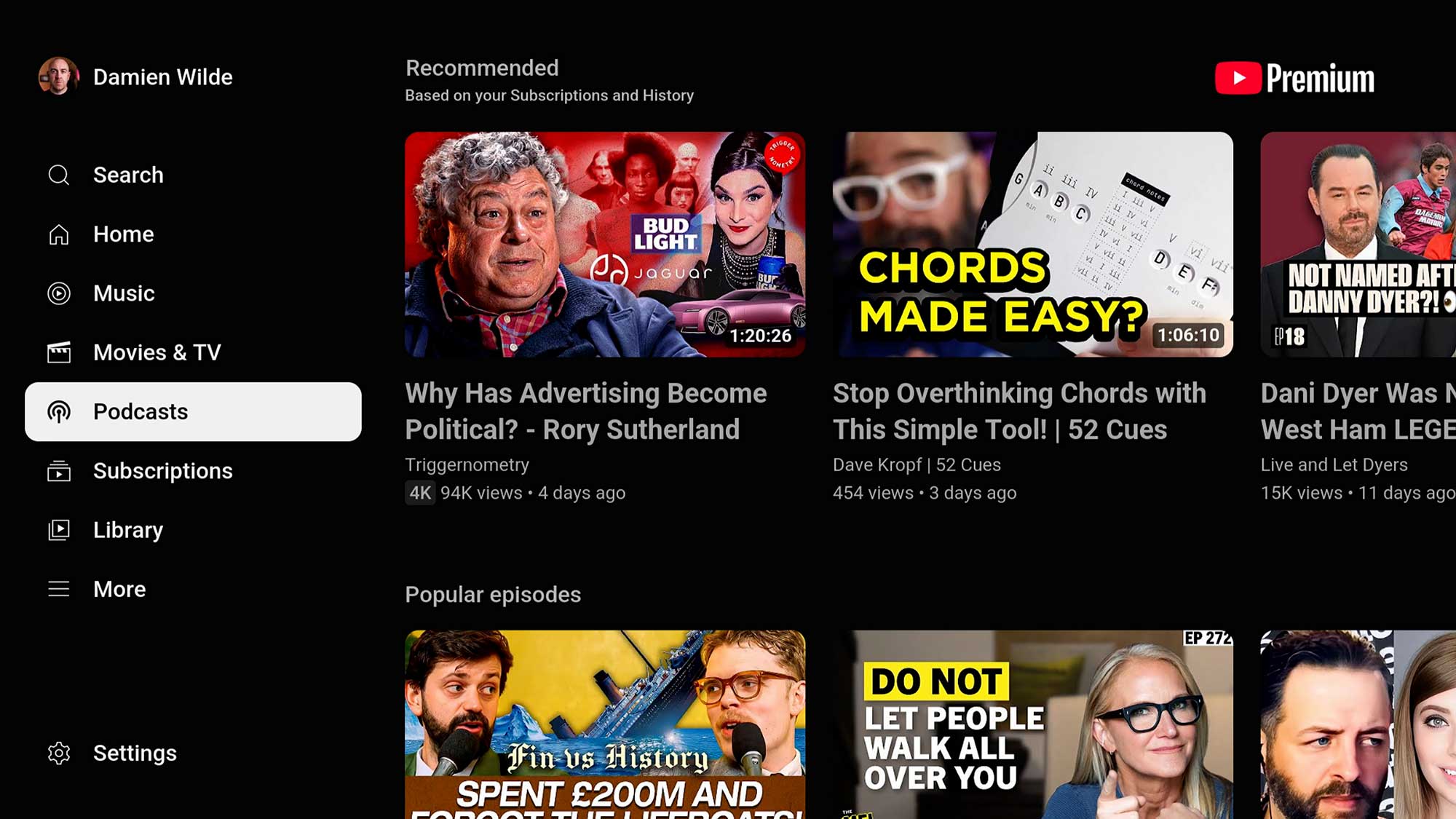YouTube's dedicated 'Podcast' tab rolls more widely on Android TV