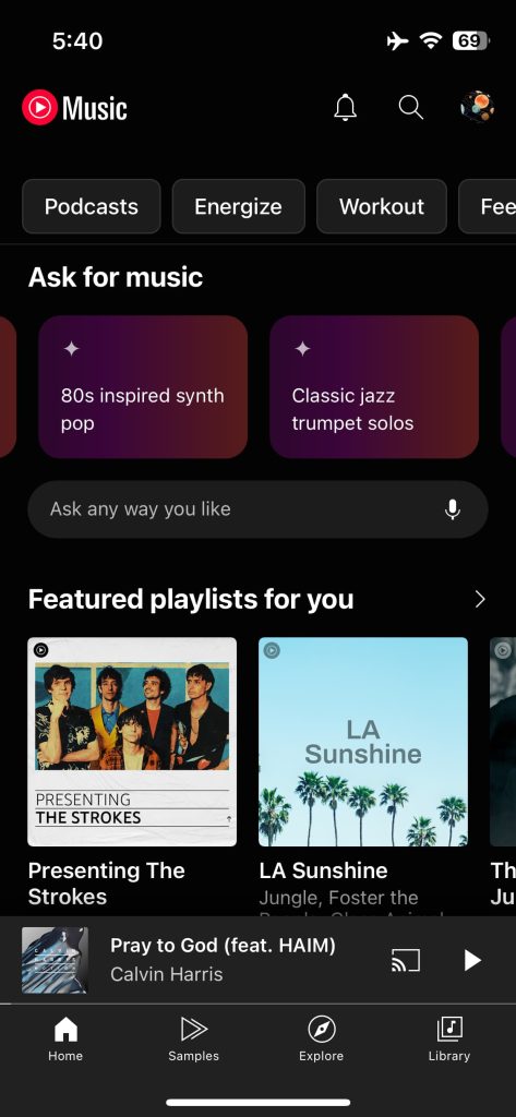 YouTube Music brings AI radio generator to iPhone