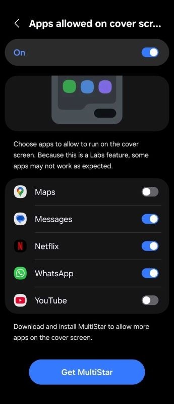 Galaxy Z Flip makes it easier to use cover display apps in One UI 7