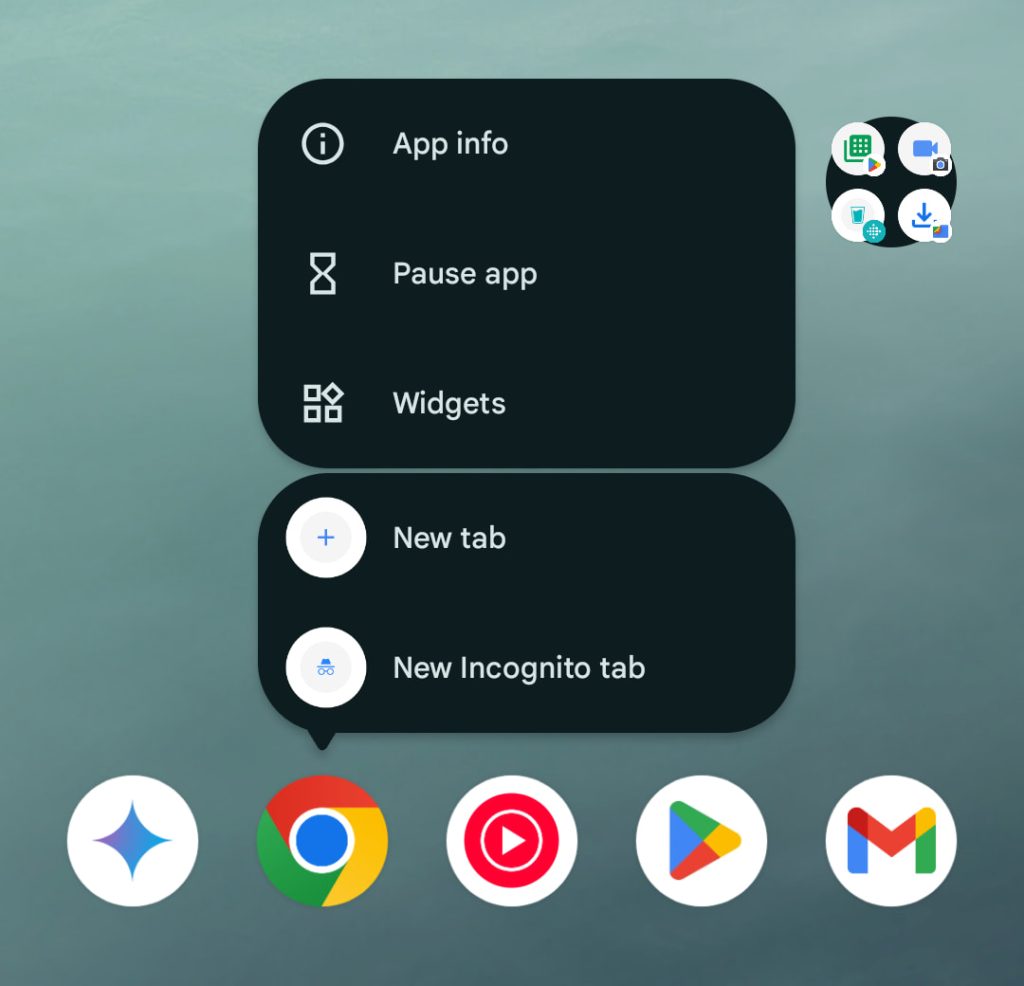 How do you use Android app shortcuts?