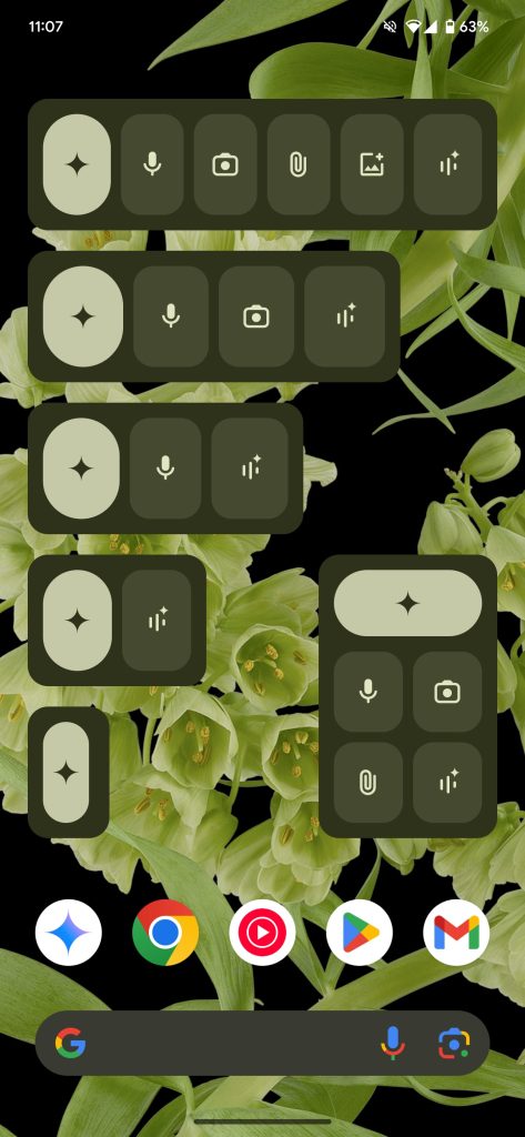 Gemini app rolling out Material You homescreen widget on Android