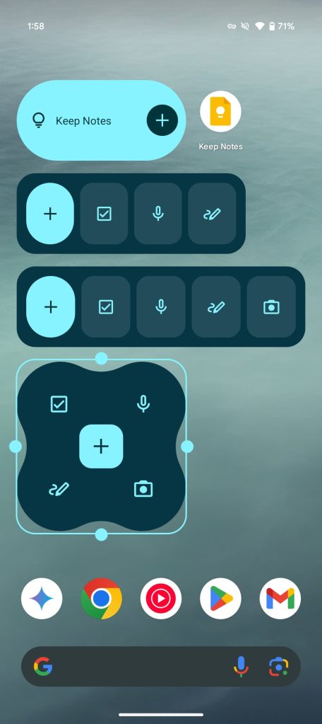 Redesigned Google Keep for Android widget rolls out