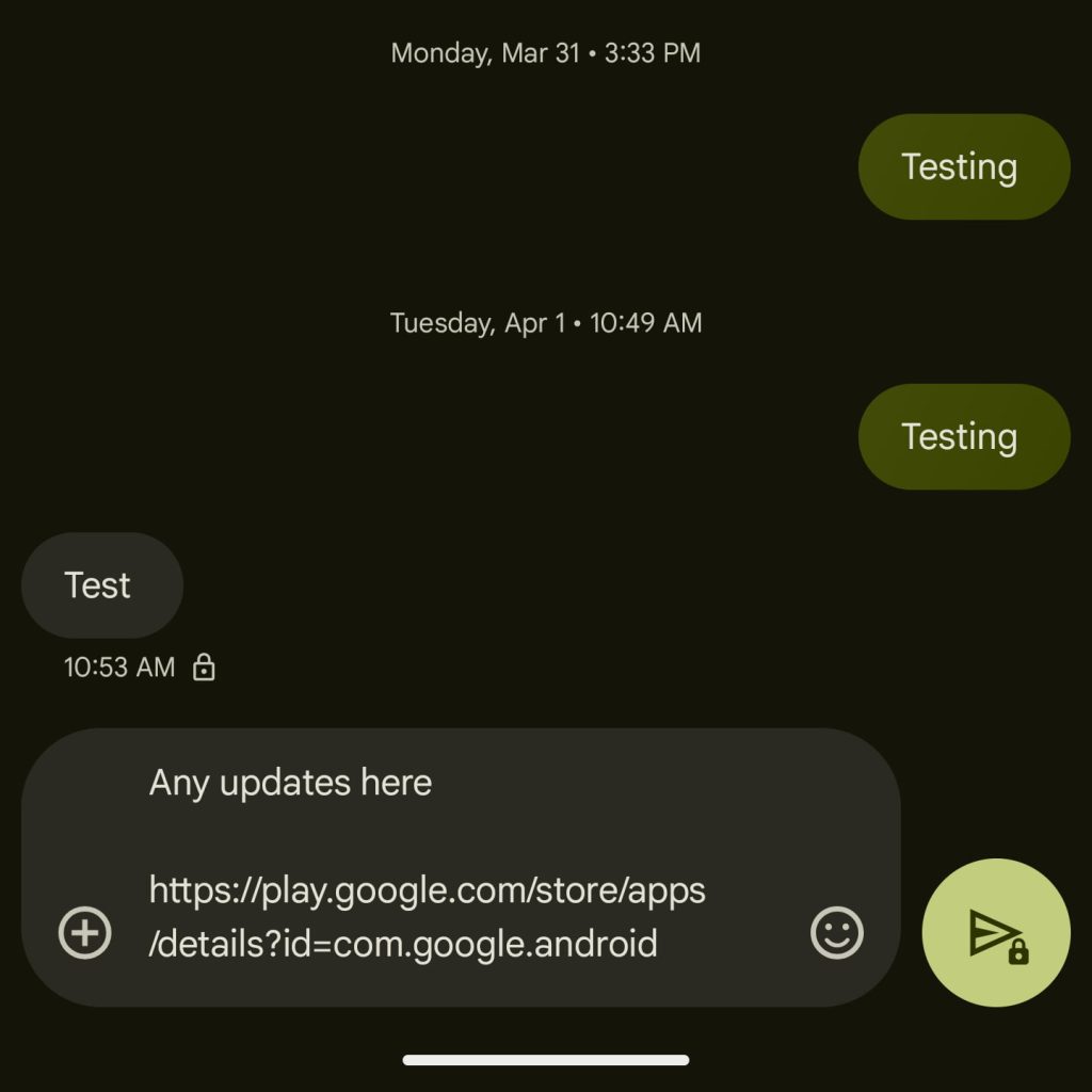 Google Messages rolls out taller, 14-line text field on Android