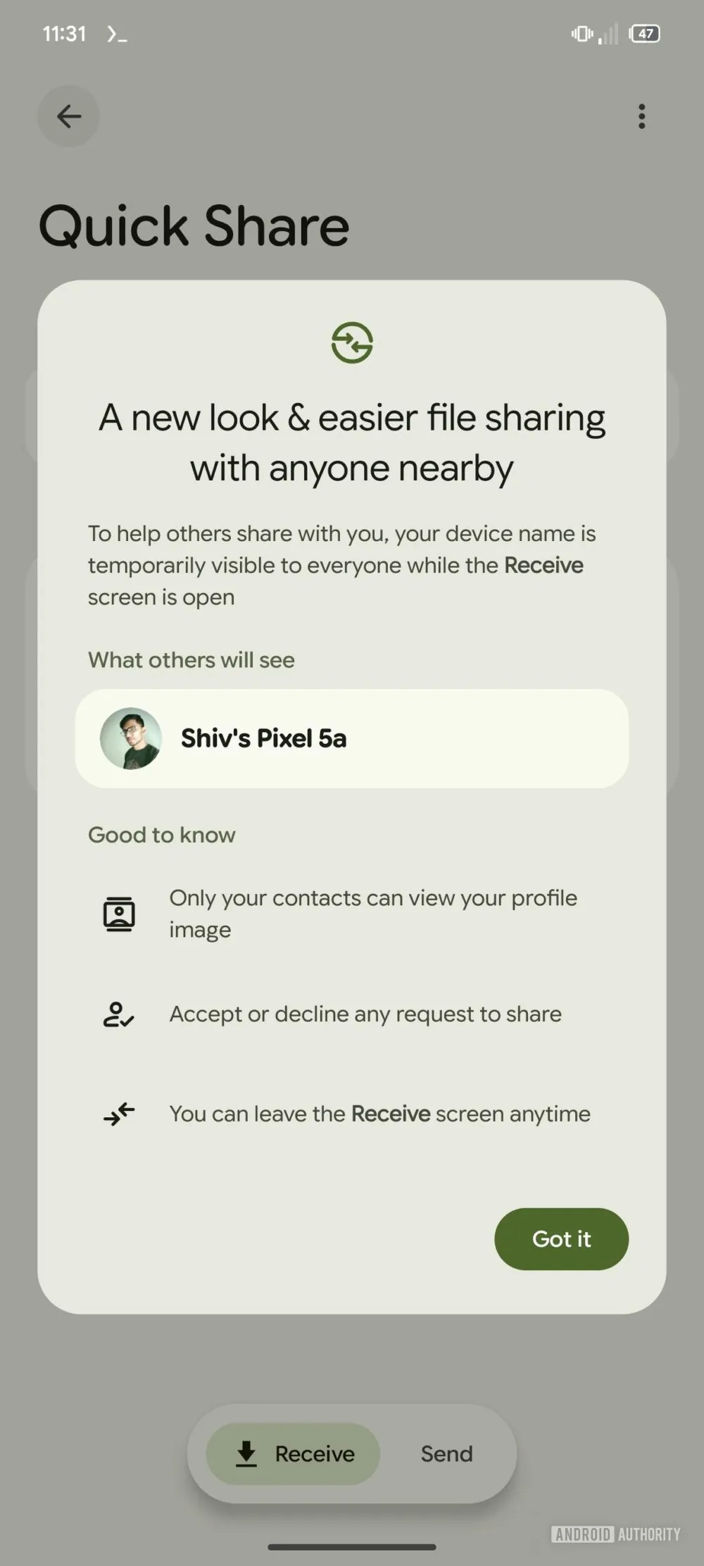 Quick Share for Android preps redesign that looks like a normal app