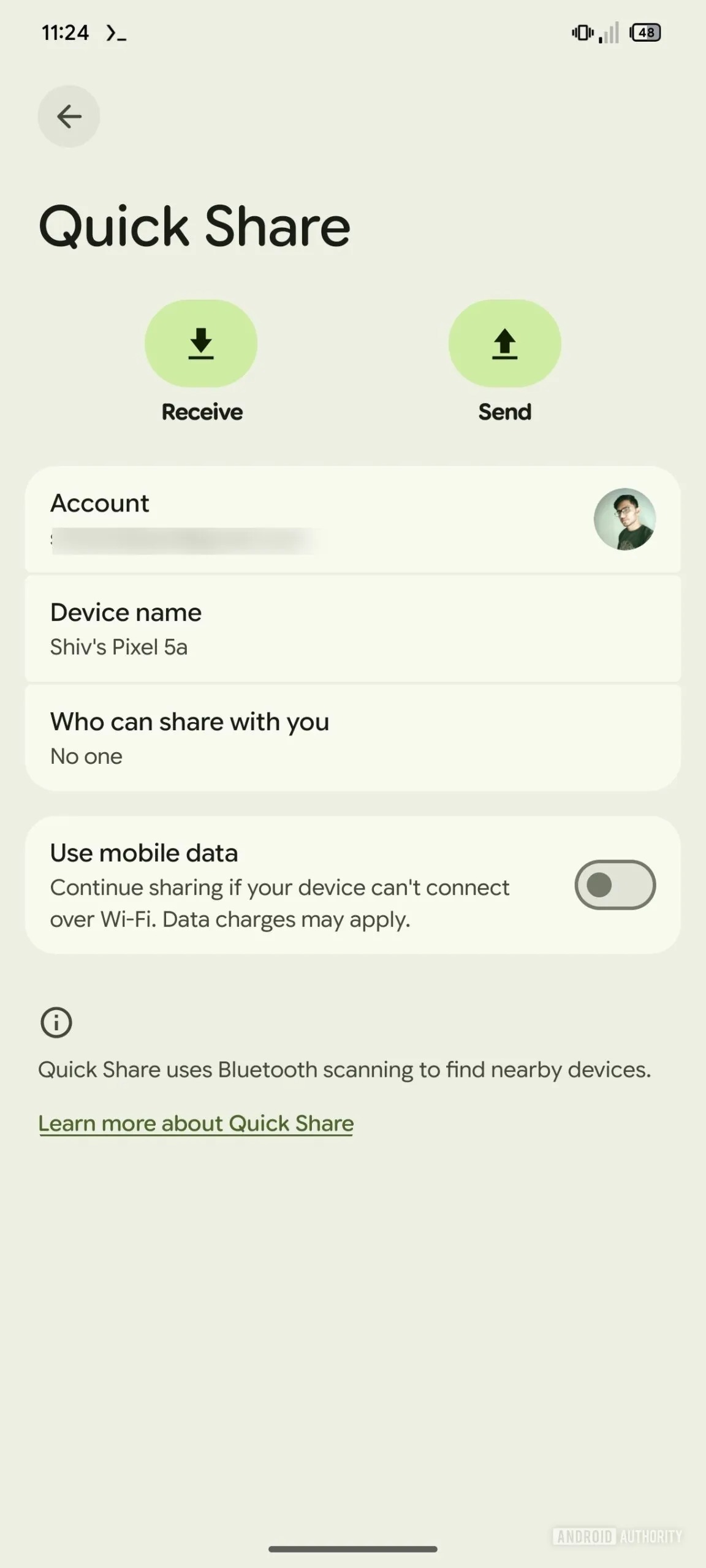 Quick Share for Android preps redesign that looks like a normal app
