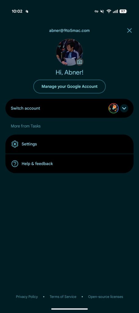 Every Google App With The Fullscreen Account Switcher Redesign
